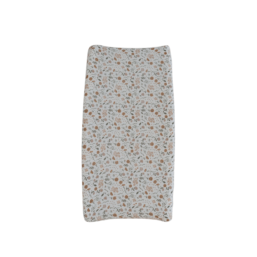 Cotton Muslin Change Pad Cover, Meadow Floral – bug + bean kids
